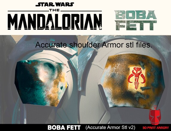 Boba Fett V2 Shoulder Armor | Etsy
