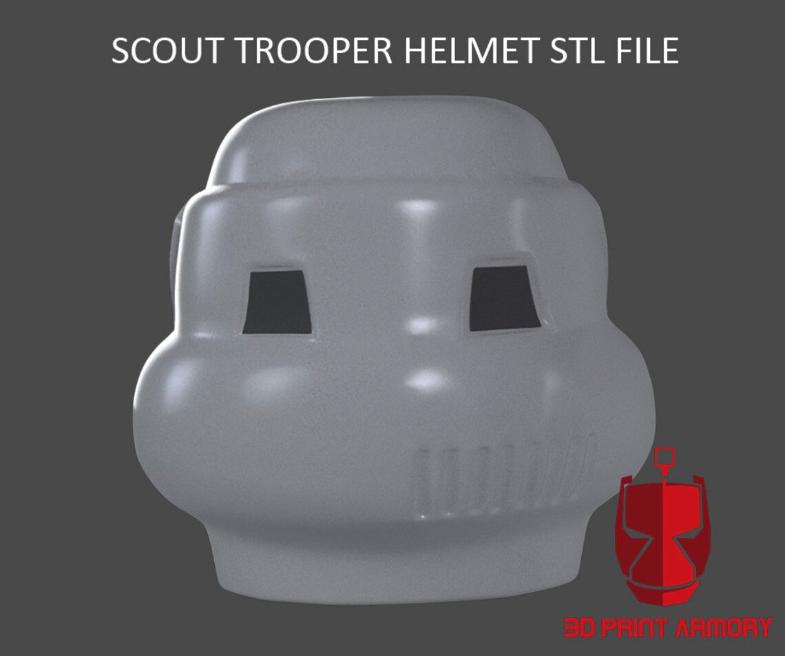 Scout Trooper Helmet STL File for 3d Print - Etsy