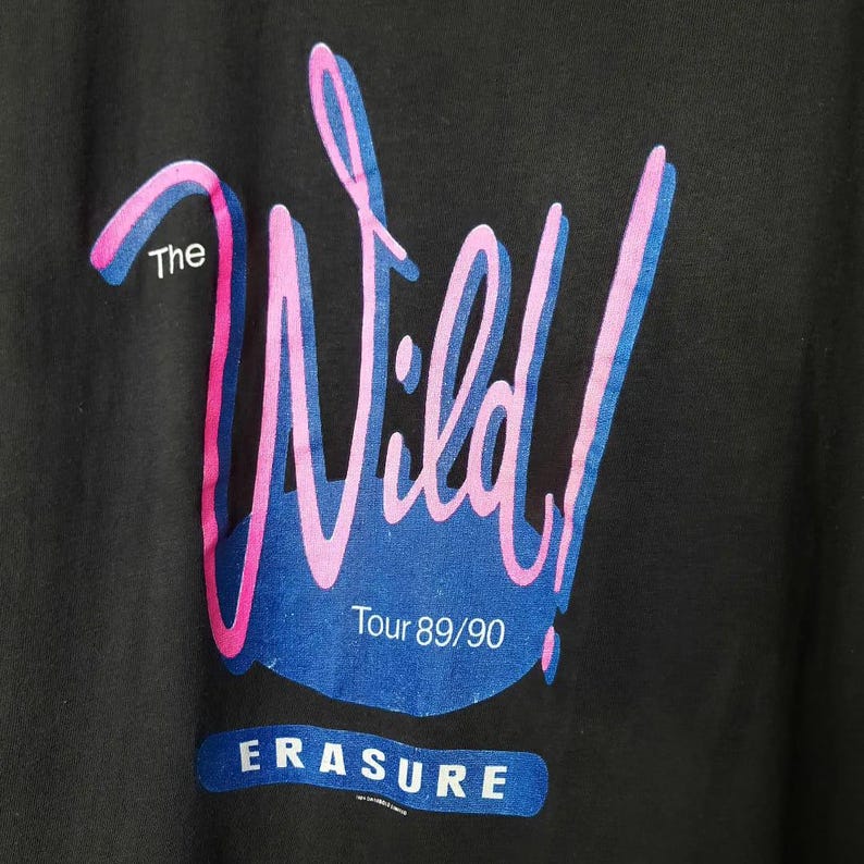 Vintage ERASURE the Wild! Tour 1989 T-shirt - Etsy