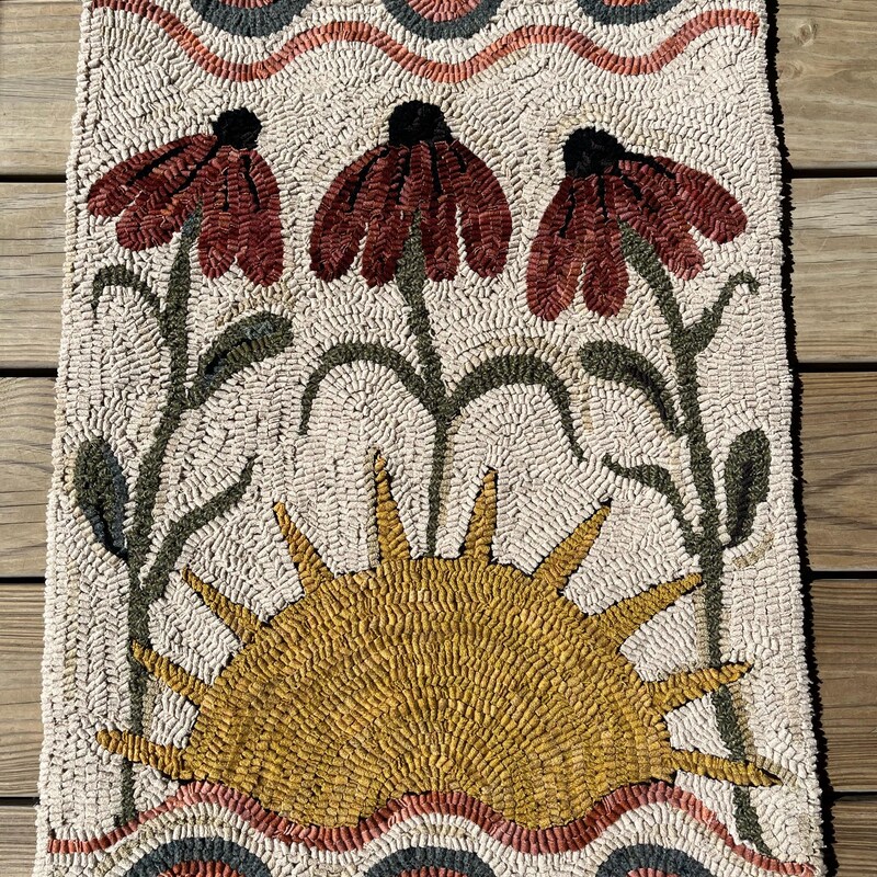 Primitive Hooked Rug - Etsy