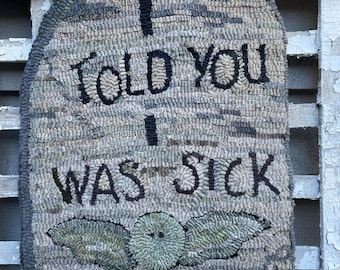 Handmade Primitive, Wool Hooked Rug, Primitive Folk Art - Etsy
