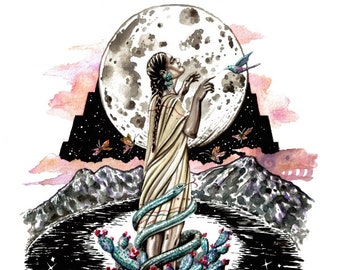 The Great Flood. the Fifth Sun Aztec Mexican Spirituality - Etsy