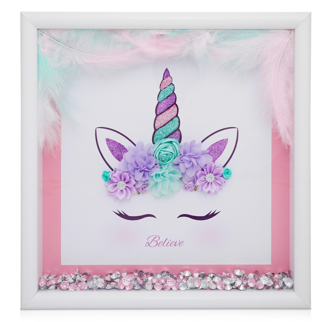 DIY Unicorn Picture Frame Kit: Girls Bedroom Decor Art Craft - Etsy