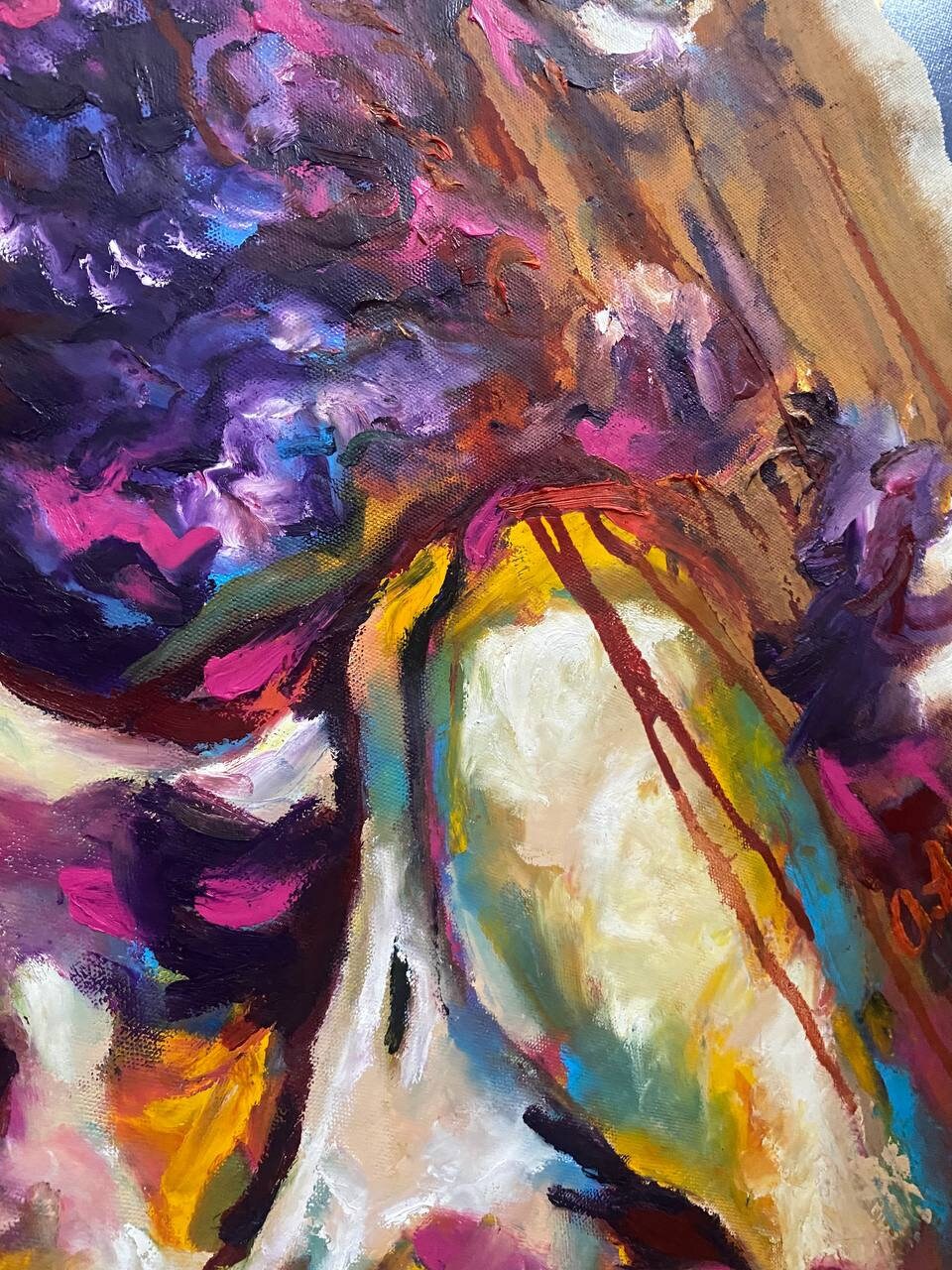 Oil Painting of an African Girl Portrait of an African - Etsy