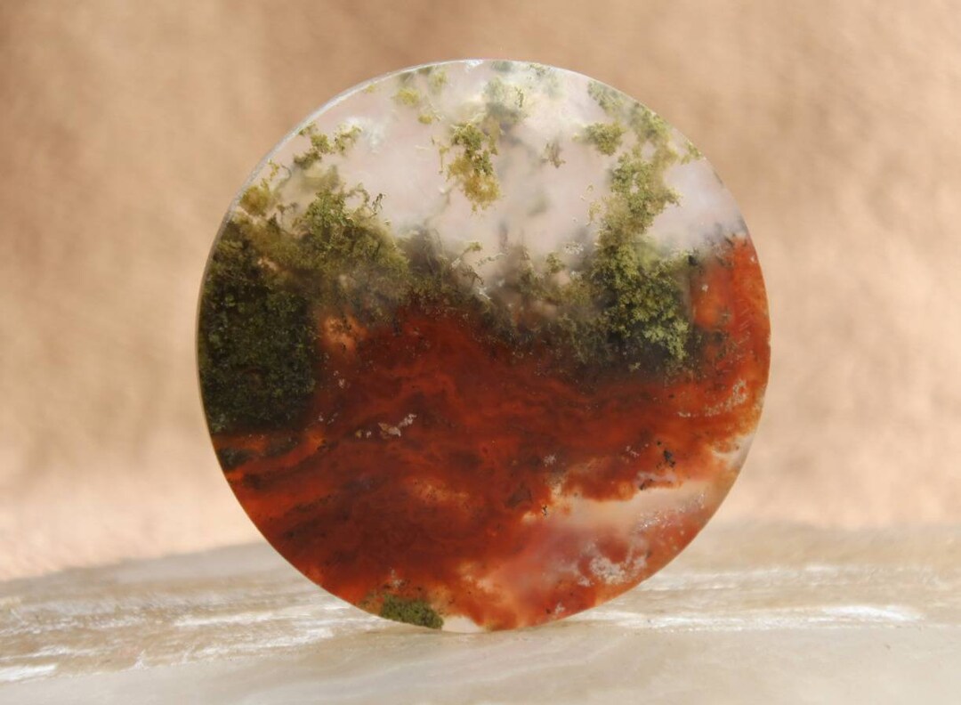 Natural Garden Moos Agate - Etsy