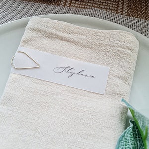 Wedding Place Card, Vellum Name Tag, Place Card Modern Minimalist ...
