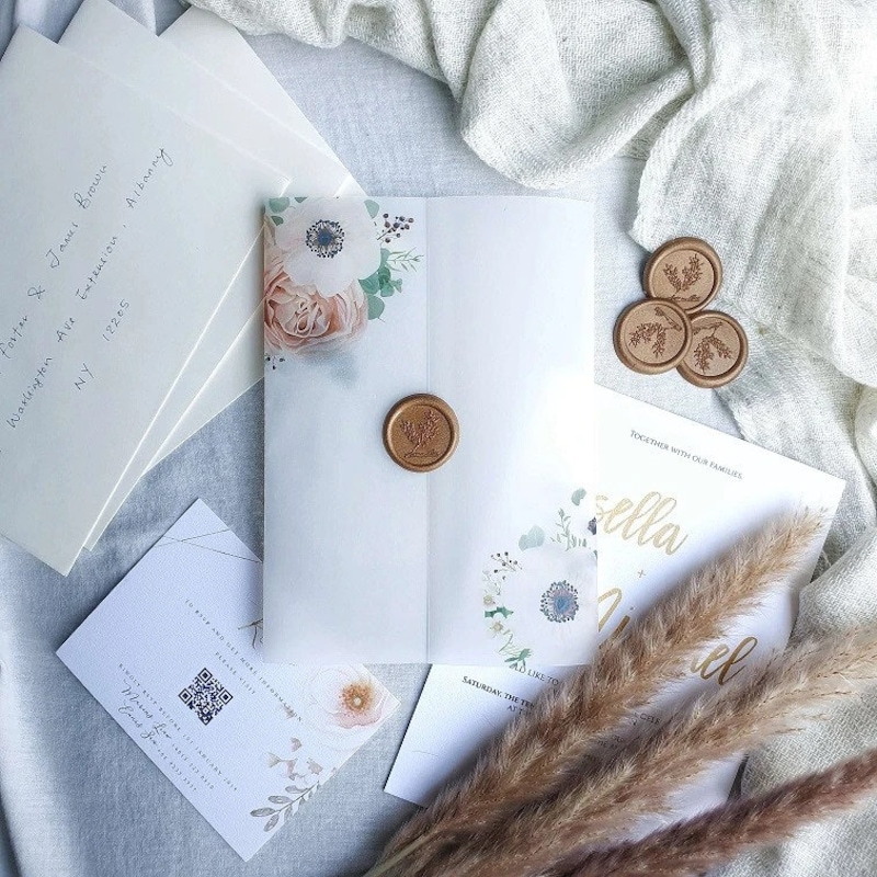 Vellum Invitation - Etsy