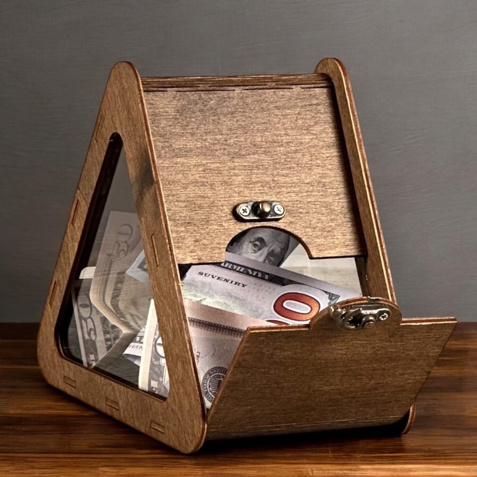Restaurant Tip Box, Personalized Wooden Tipping Box, Custom Money Box ...