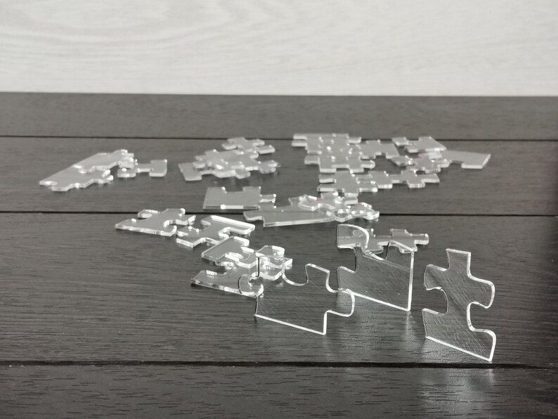 Clear Puzzle Jigsaw Puzzle Impossible clear jigsaw puzzle | Etsy