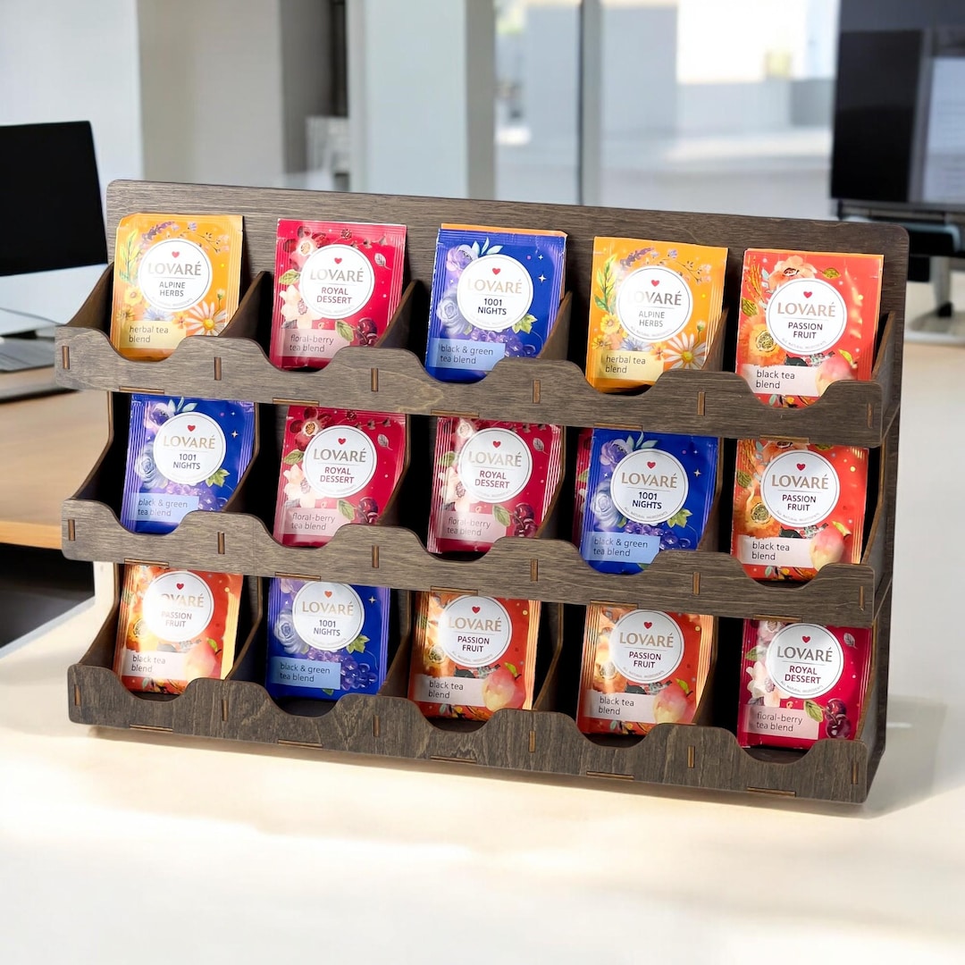 Tea Box, Tea Drawer Holder, Tea Bag Storage Box, Wooden Tea Bag Box ...