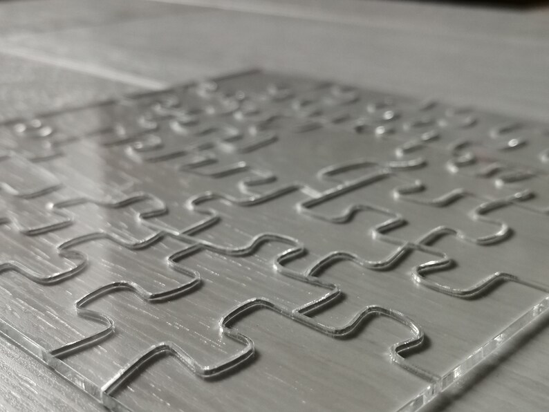 Clear Puzzle Jigsaw Puzzle Impossible clear jigsaw puzzle | Etsy