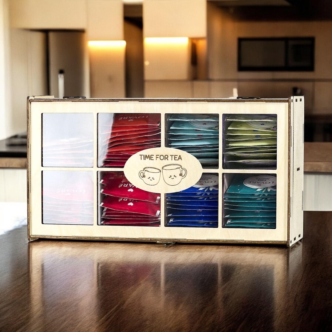 Tea Bag Organizer Box, Tea Bag Holder, Tea Bag Storage Box, Tea Bag ...