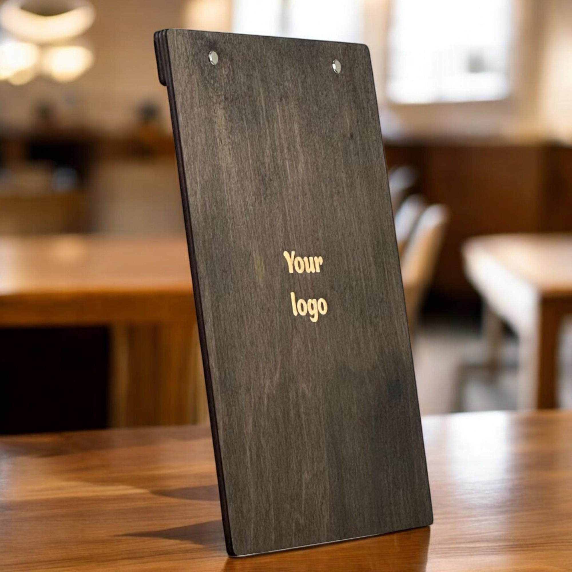 Restaurant Menu Cover, Wood Menu Holder, Custom Wooden Menu Board, Cafe ...