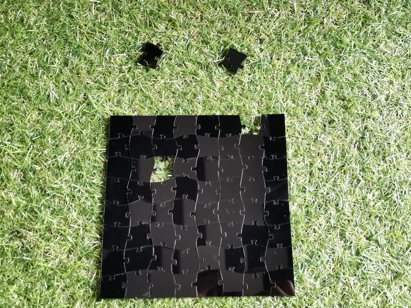 Black Puzzle Jigsaw Puzzle Impossible clear jigsaw puzzle | Etsy