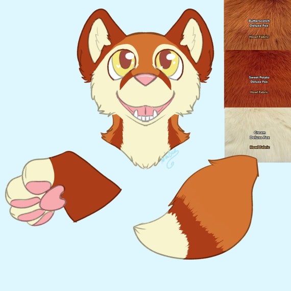 Sweet Potato Fox Fursuit. - Etsy