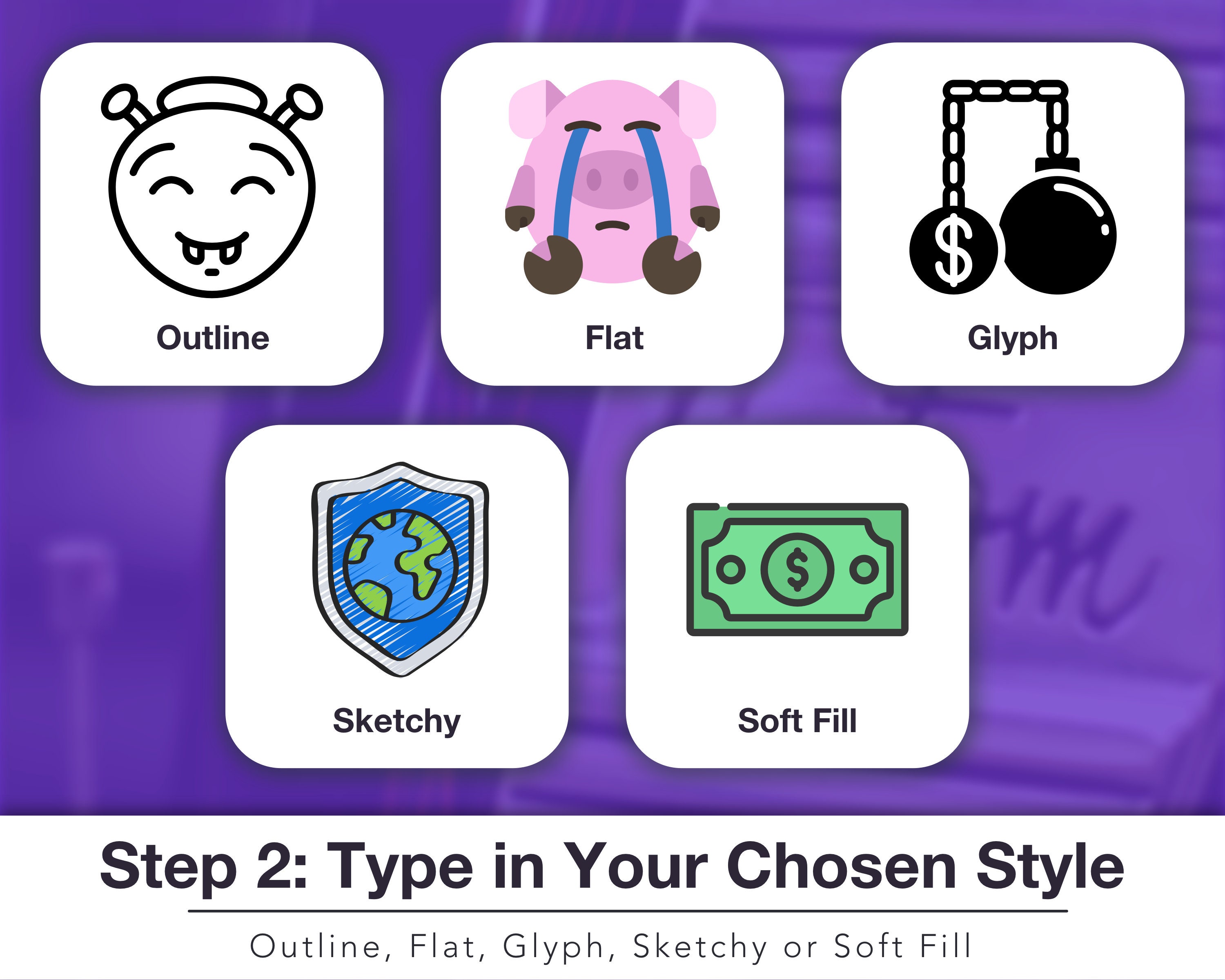 Custom Icons // Bespoke Vector Icons // Customise // Digital Download ...