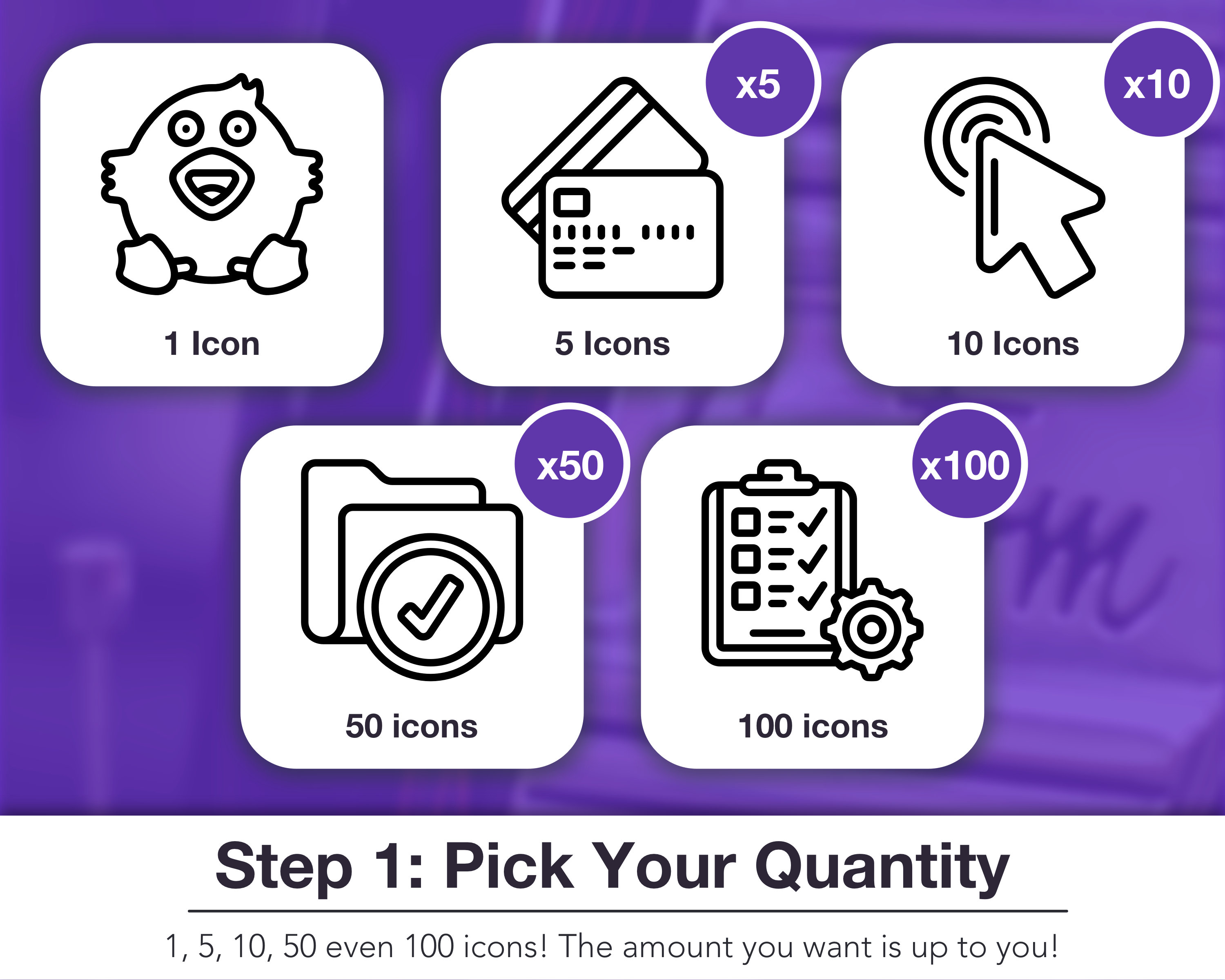 Custom Icons // Bespoke Vector Icons // Customise // Digital Download ...