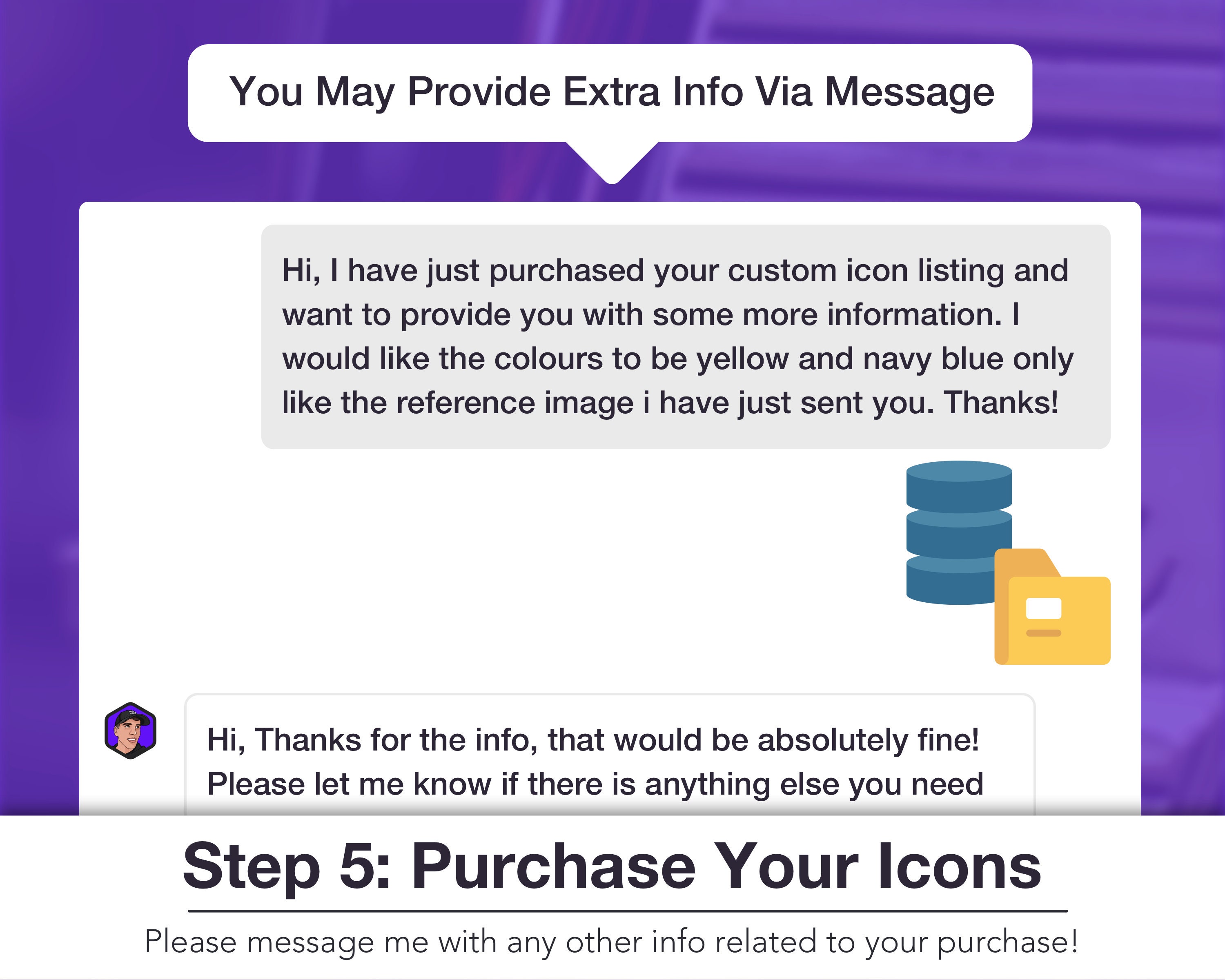Custom Icons // Bespoke Vector Icons // Customise // Digital Download ...