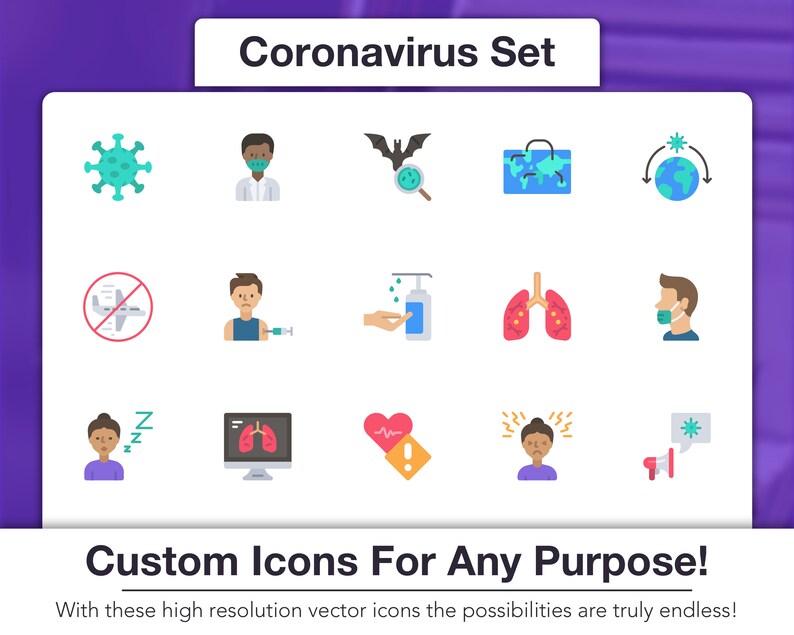 Custom Icons // Bespoke Vector Icons // Customise // Digital Download ...