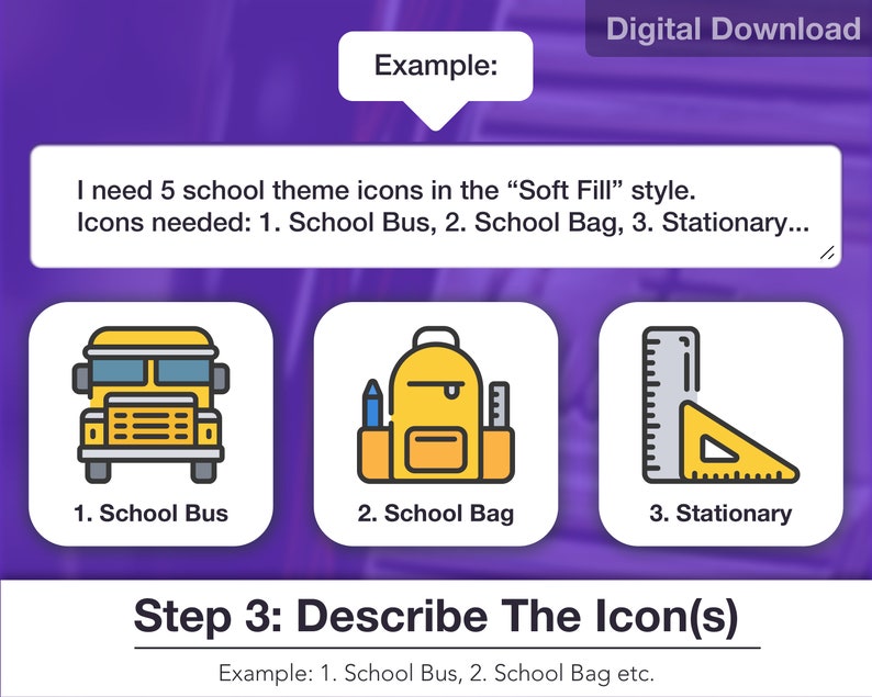 Custom Icons // Bespoke Vector Icons // Customise // Digital Download ...