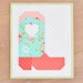PDF Boot Quilt Pattern - Cute to Boot Quilt - Etsy