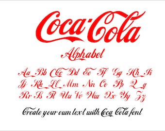Coca Cola Alphabet SVG, Coca Cola Font, Coca Cola Clipart, Svg/png/ai ...