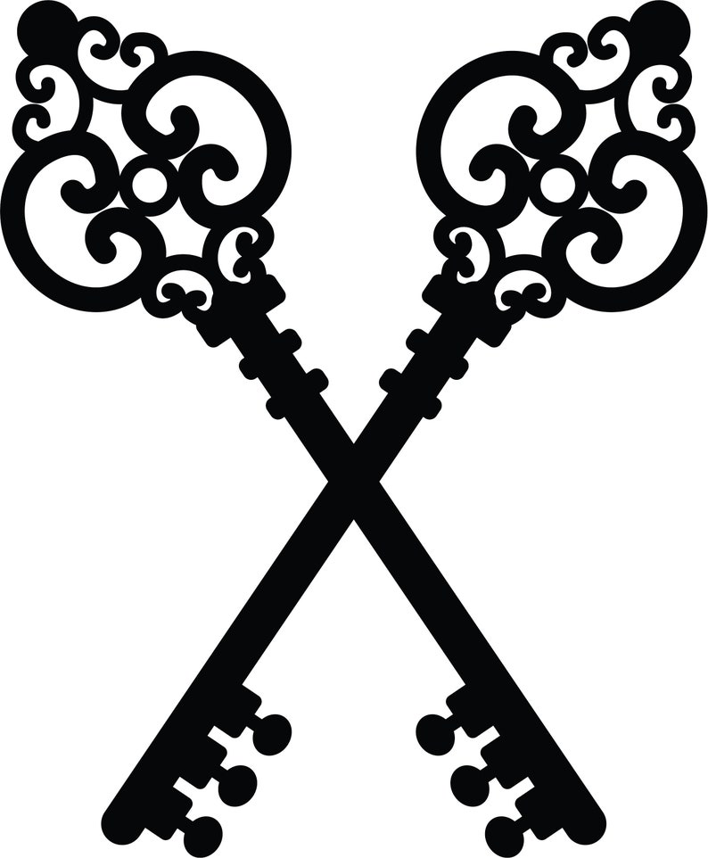 Keys Svg, Old Key, Vintage Key and Lock, Svg, Png, Ai, Dxf and Eps File ...