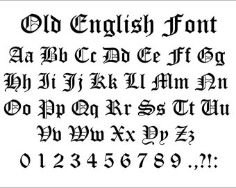 Medieval Alphabet, Medieval Font, King Font, Old Alphabet, Svg/png/dxf ...