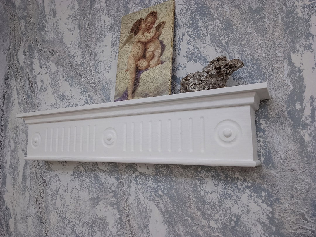 Carved Mantel Shelf, Rustic Victorian Fireplace Décor (15cm Deep) - Etsy