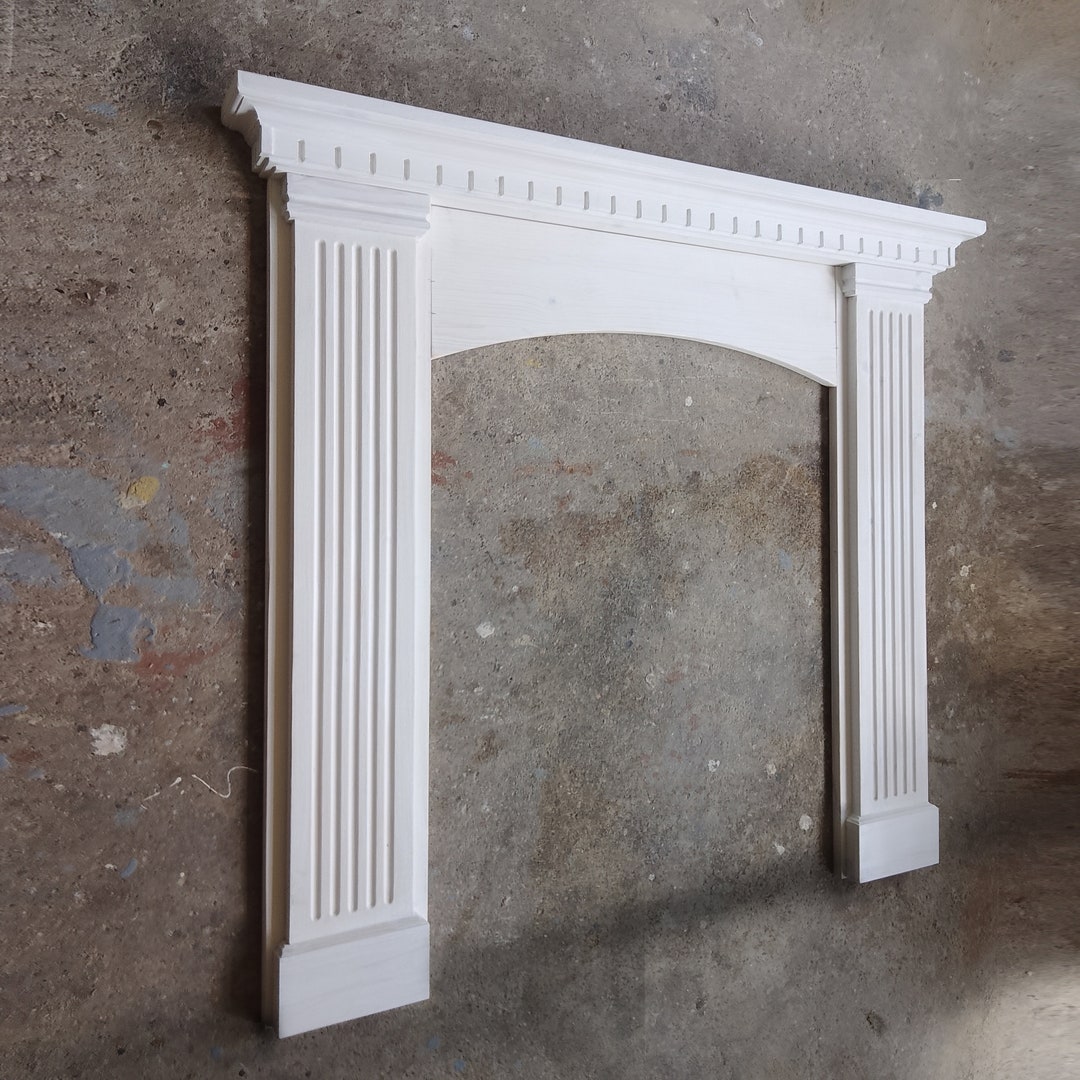 Neoclassical Mantel Shelf With Ornaments and Side Parts | Victorian ...