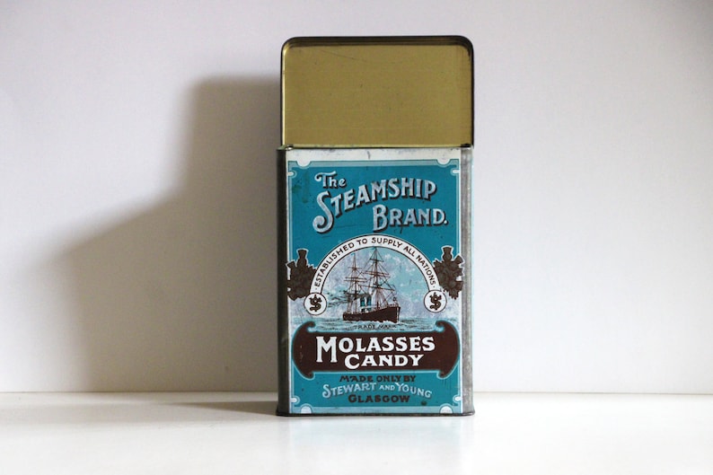 A 1908 Candy Tin From the Steamship Brand - Etsy