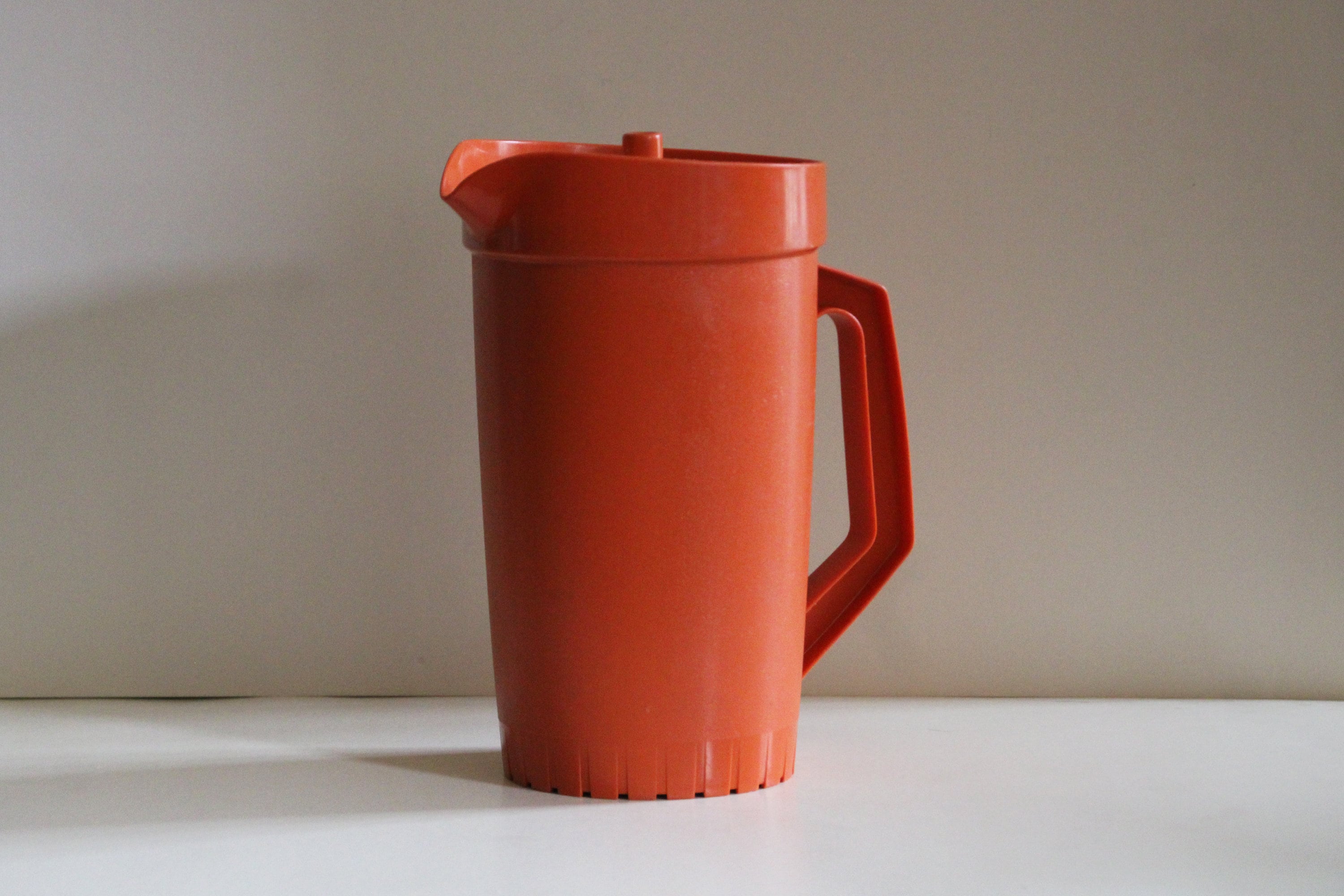 Early 70's Tupperware 22 Liters Orange Pitcher With White - Etsy UK
