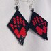 MMIW Handprint Earrings: Black and Red Tribute - Etsy