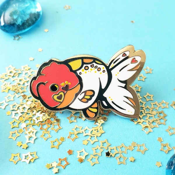 Goldfish Pin - Etsy