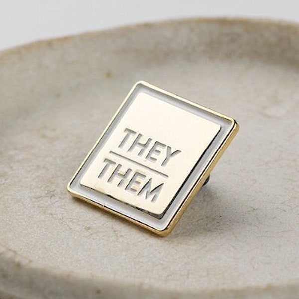 Pronoun Pins - Etsy