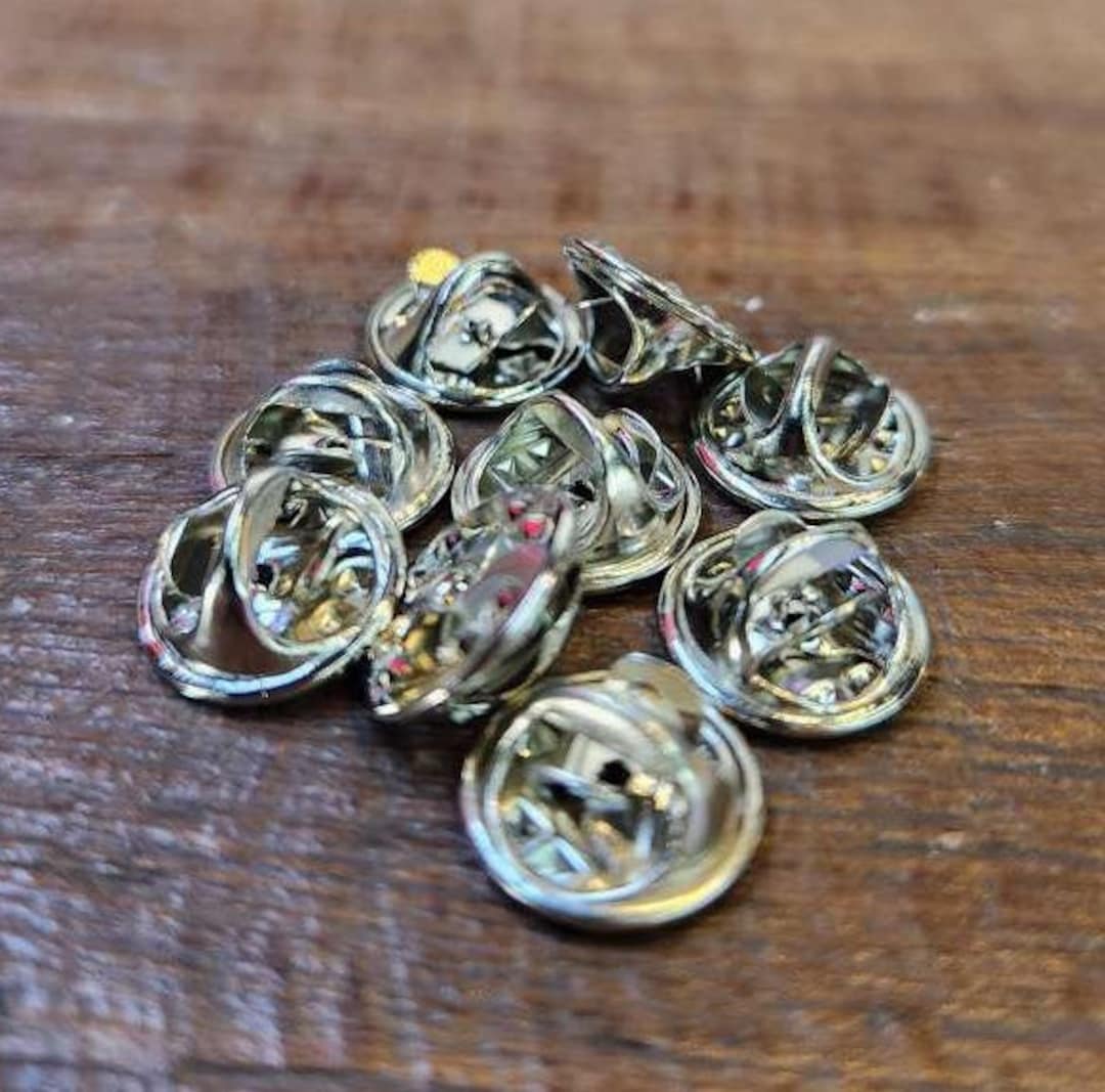 Nickel Military (butterfly) Clutch Pin Backs - Etsy