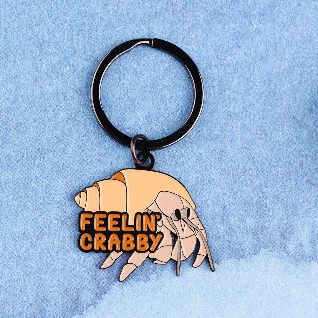 Hermit Crab Keyring Orange Charity Keyring Crab Keyring Crab Rescue ...