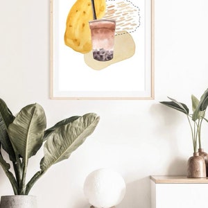 Boba Printable, Boba Wall Art, Bubble Tea Shop Wall Art, Gift for Boba ...