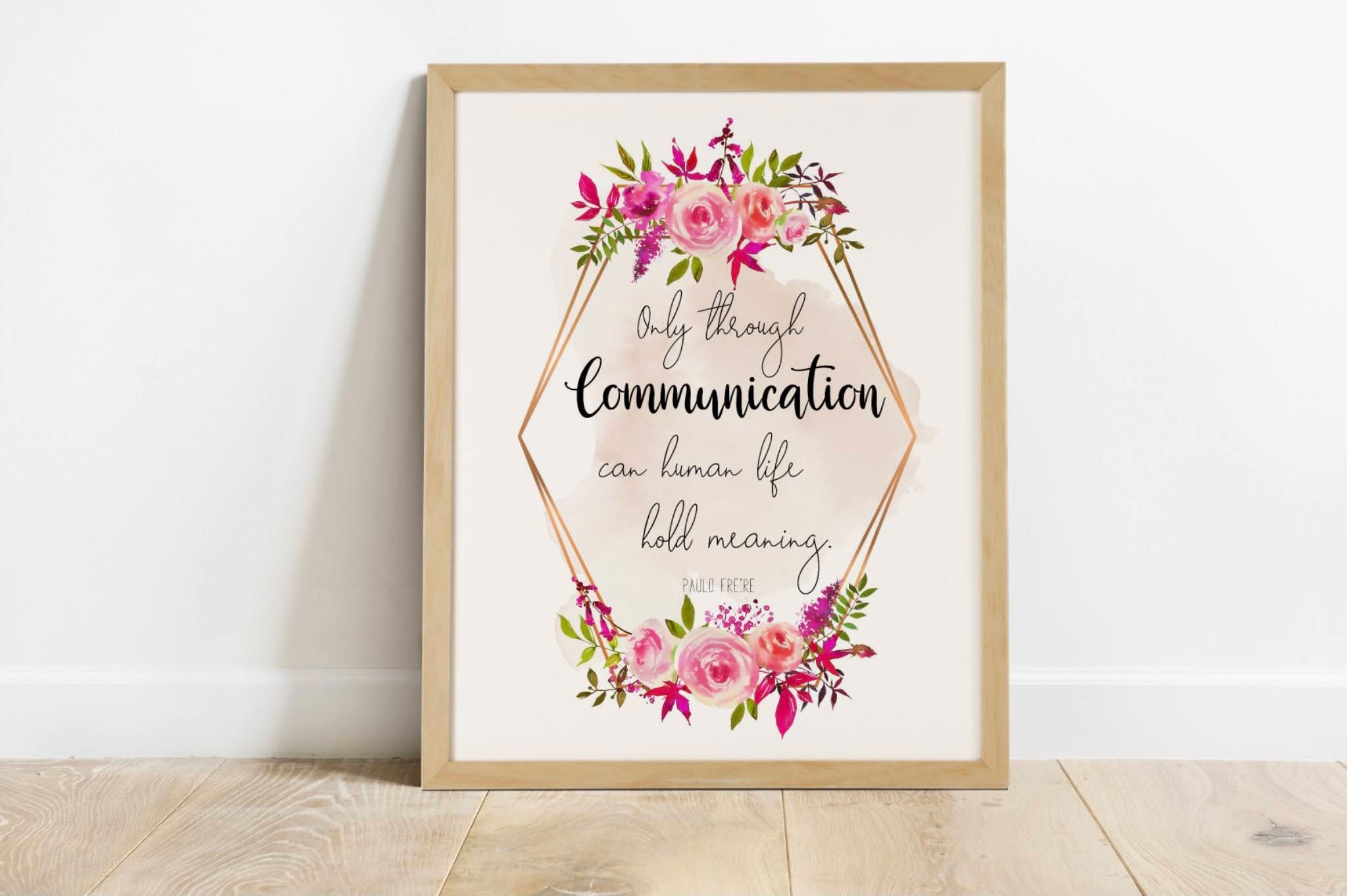 Speech Language Pathologist Print, SLP Quote Wall Art Printable, Speech ...