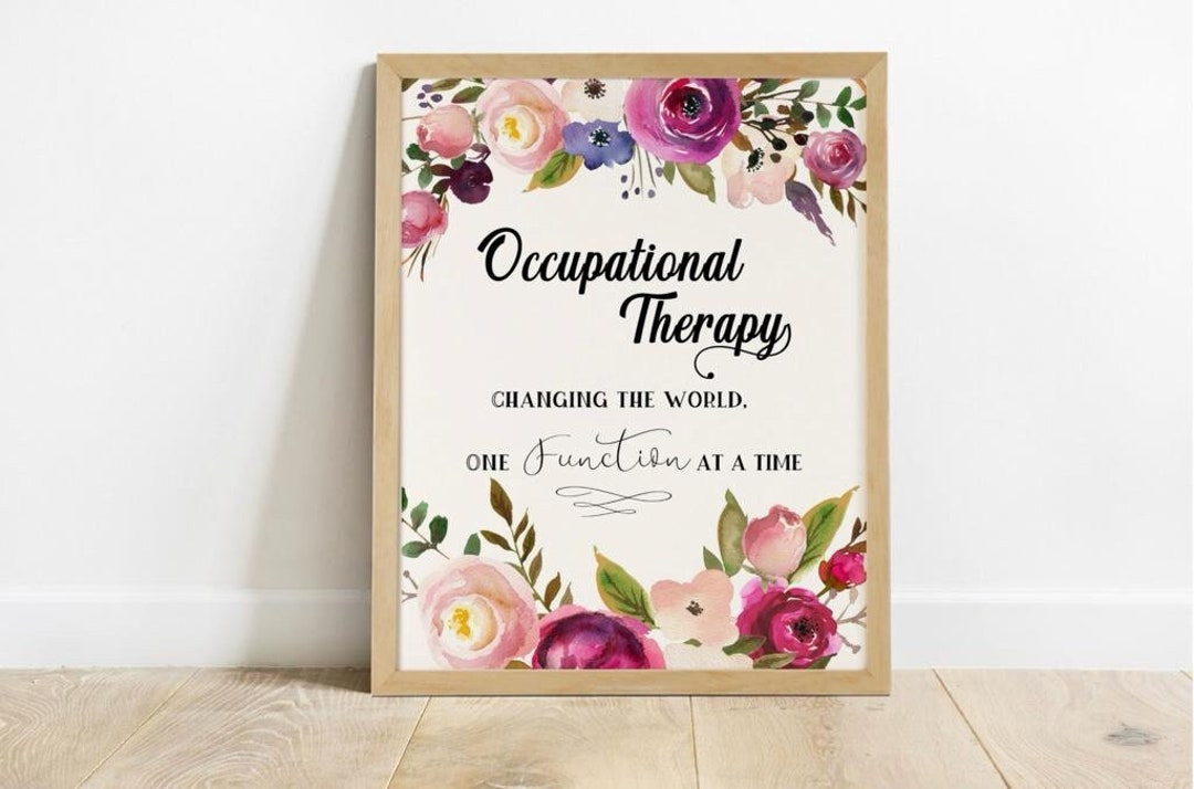 Occupational Therapy Office Decor, Occupational Therapy Wall Art ...