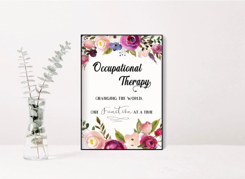Occupational Therapy Office Decor, Occupational Therapy Wall Art ...