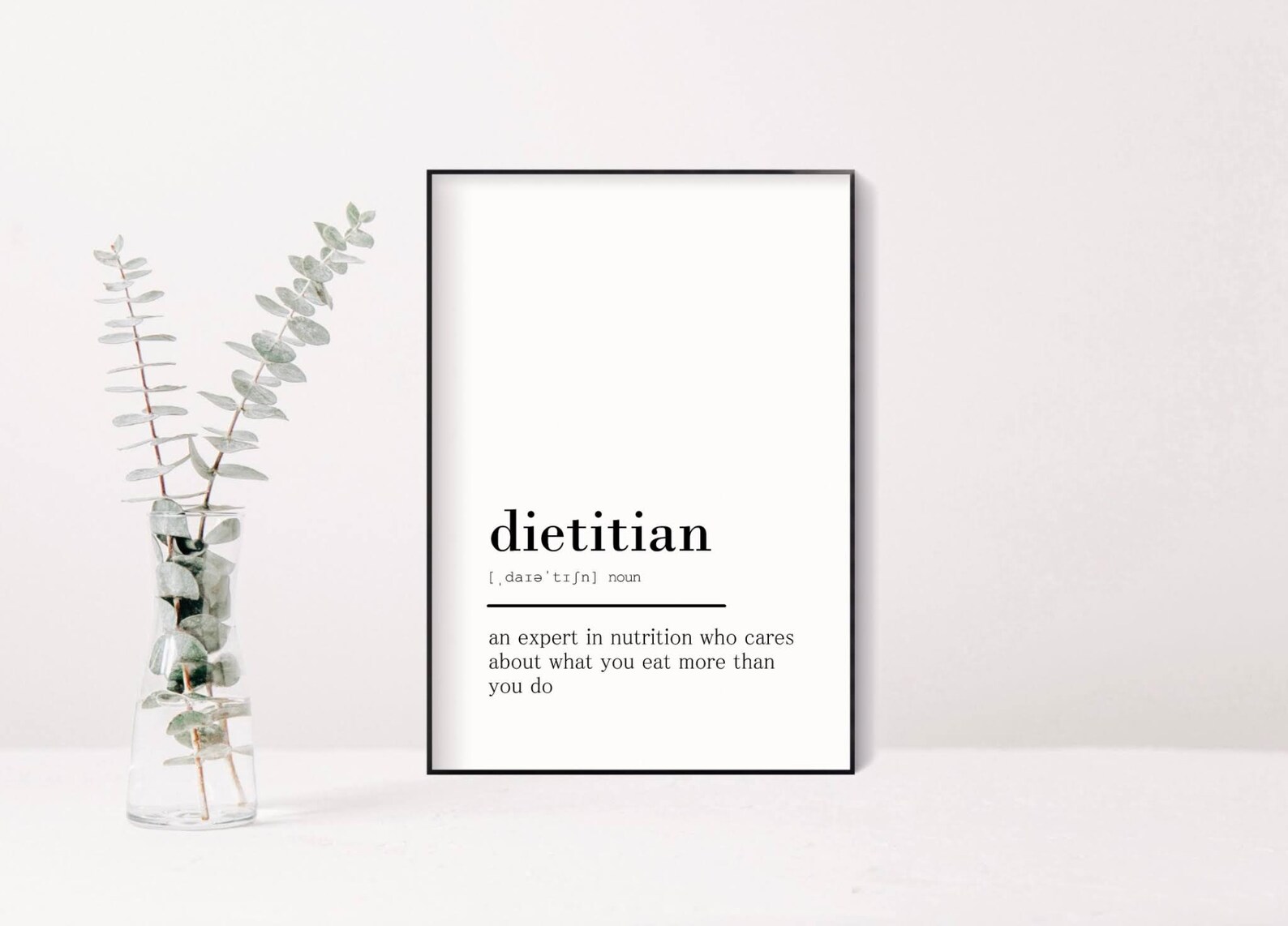 Dietitian Definition Print, Dietitian Office Decor Print, Dietitian ...