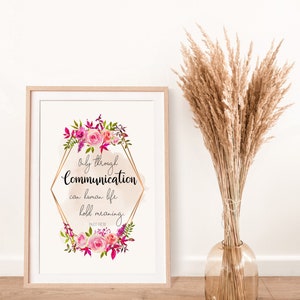 Speech Language Pathologist Print, SLP Quote Wall Art Printable, Speech ...