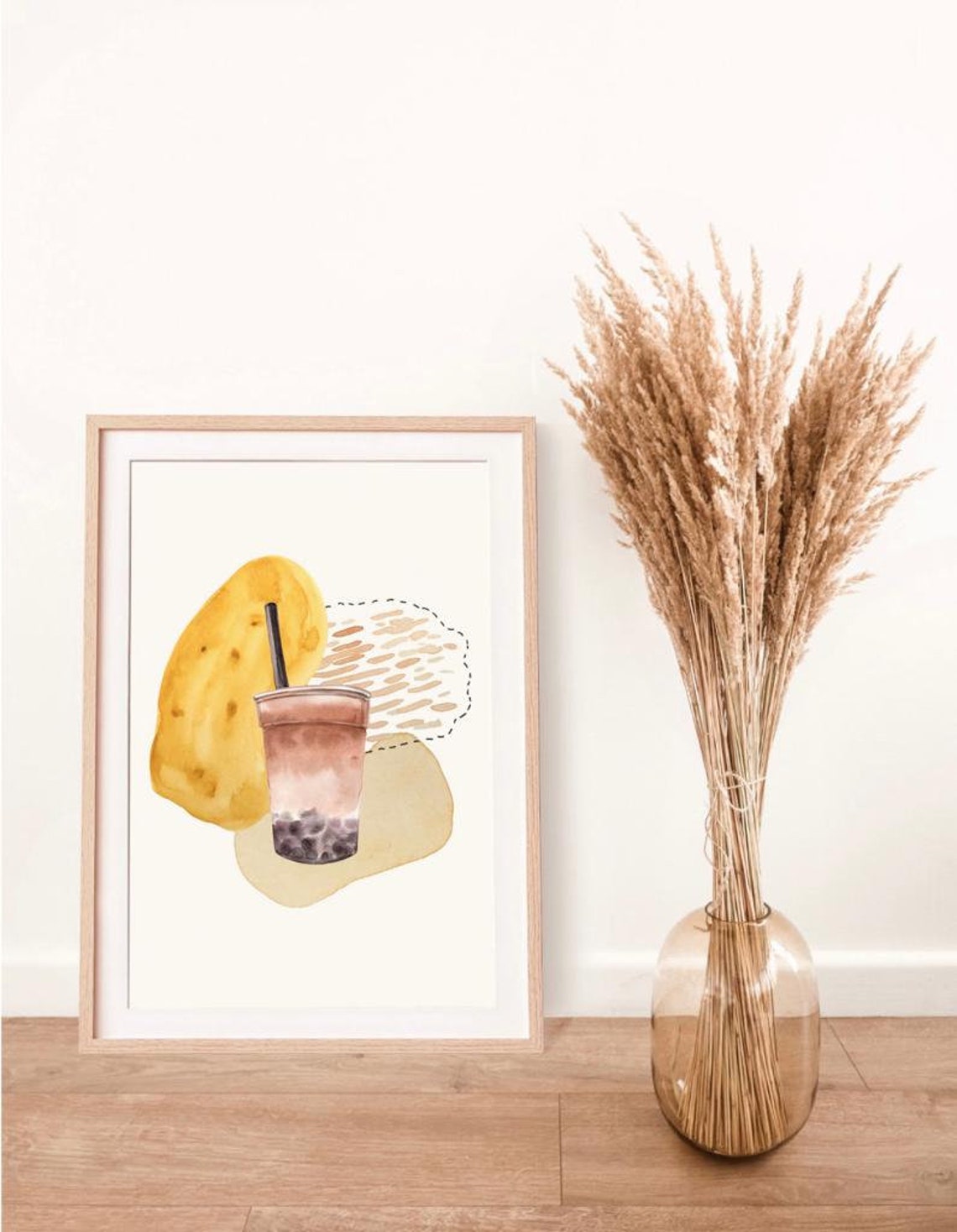 Boba Printable, Boba Wall Art, Bubble Tea Shop Wall Art, Gift for Boba ...