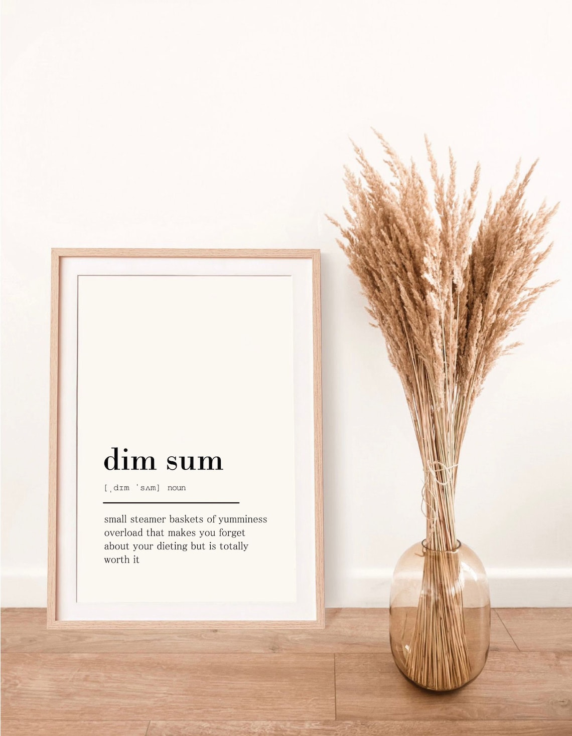 Dim Sum Definition, Dim Sum Printable, Dictionary Print, Gift for Dim ...