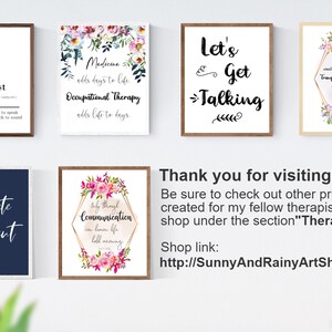 Speech Language Pathologist Print, SLP Quote Wall Art Printable, Speech ...