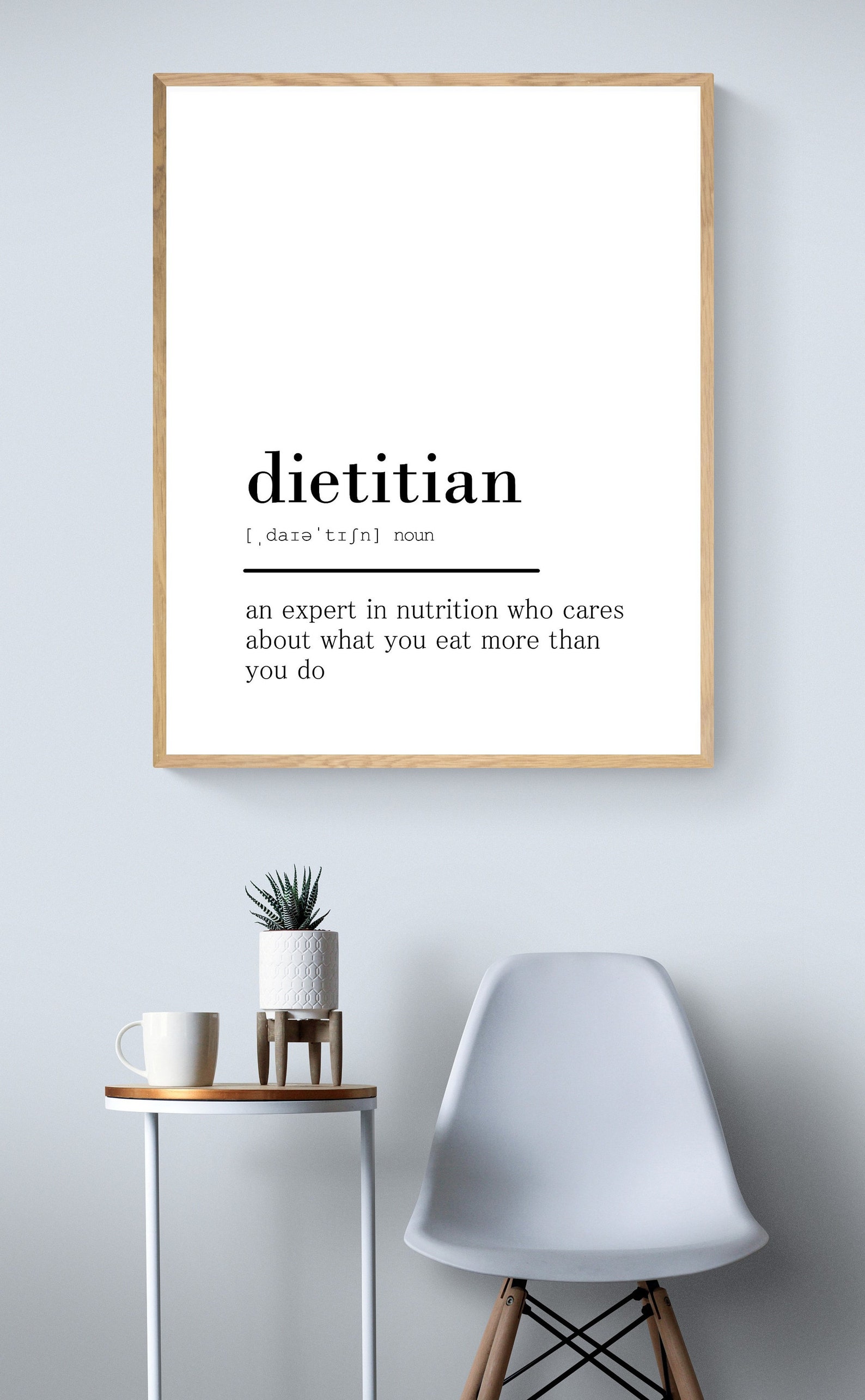 Dietitian Definition Print, Dietitian Office Decor Print, Dietitian ...