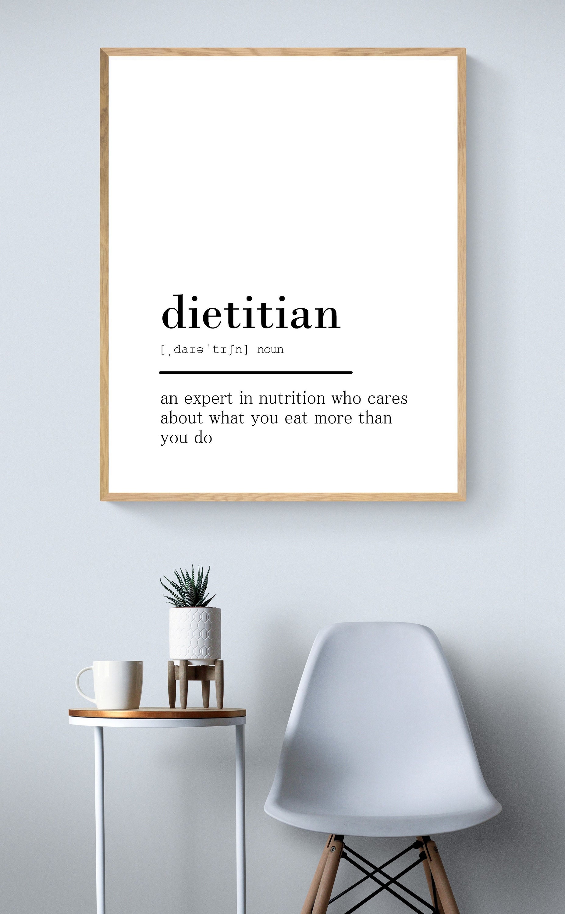 Dietitian Definition Print, Dietitian Office Decor Print, Dietitian ...