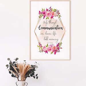 Speech Language Pathologist Print, SLP Quote Wall Art Printable, Speech ...