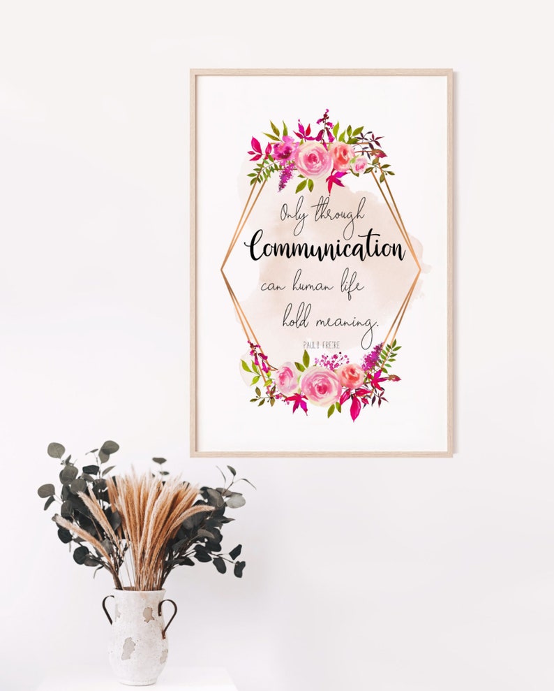 Speech Language Pathologist Print, SLP Quote Wall Art Printable, Speech ...